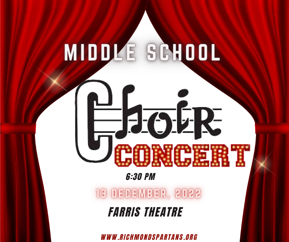 December 13 Middle Choir Concert | Richmond Middle School