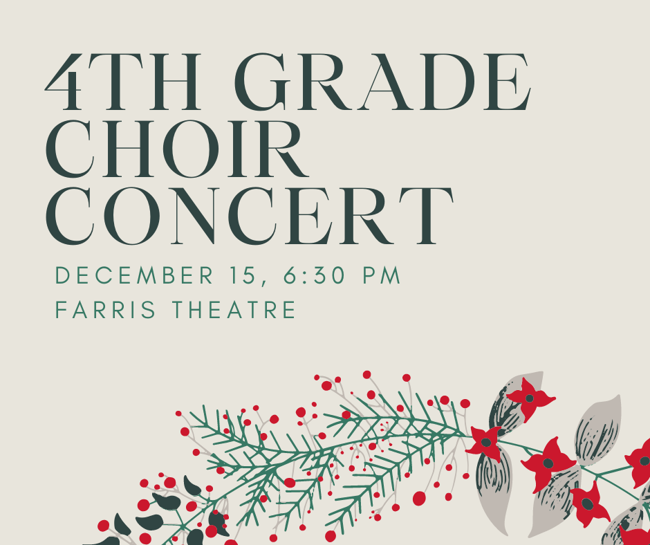 December 15 4th Grade Choir Concert | Sunrise Elementary School