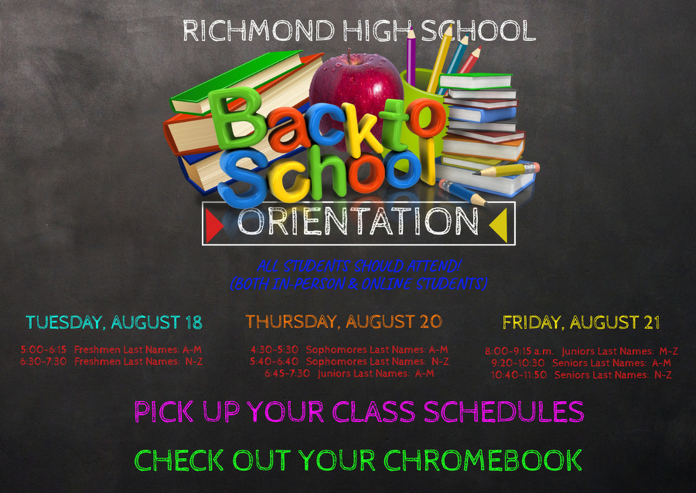Back-to-School Orientations | Richmond High School