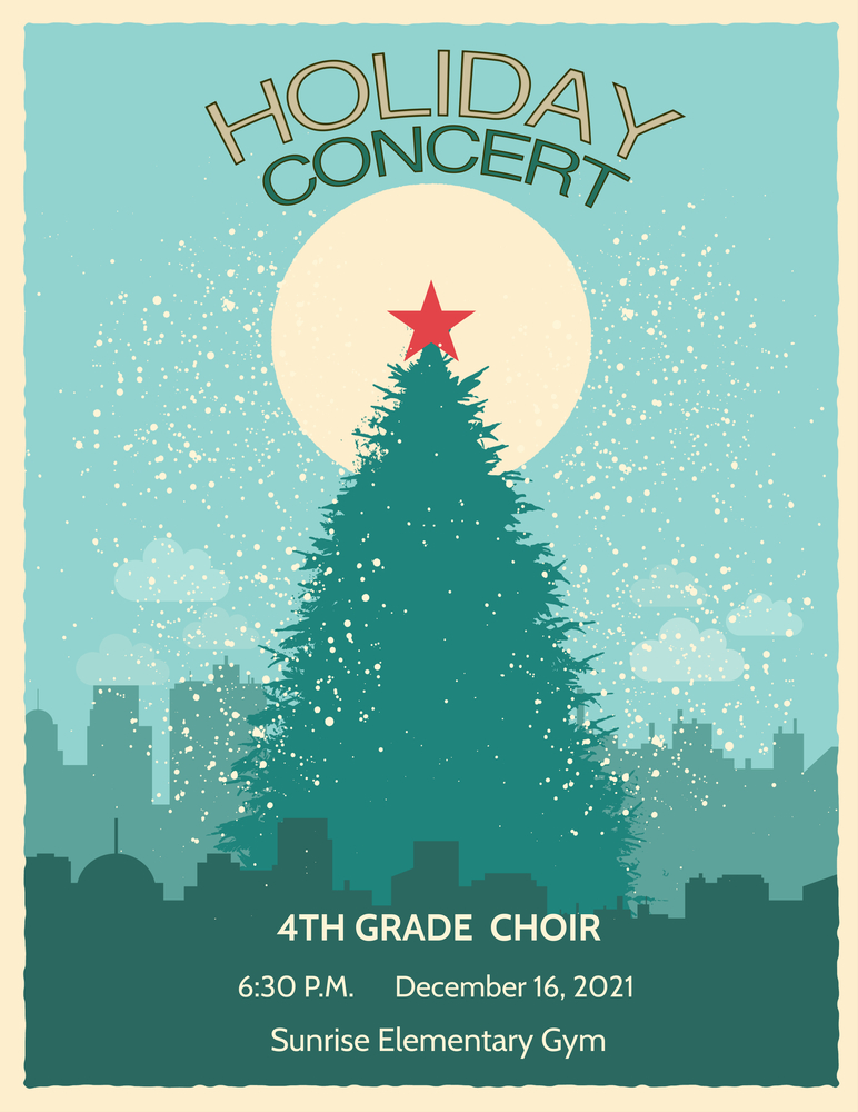 December 16 4th Grade Choir Concert | Sunrise Elementary School